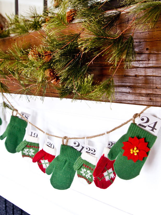Mitten Garland Advent Calendar – Home and Garden