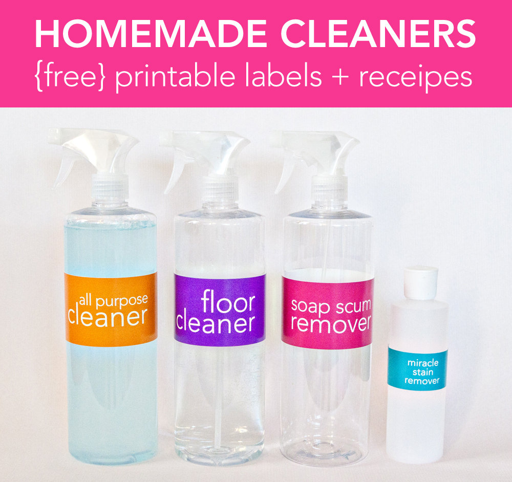 Spring Cleaning 101: Cleaning Tips, Homemade Recipes and Free Printable ...