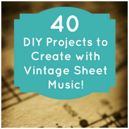 Using Vintage Sheet Music in Your Next Craft Project – Home and Garden