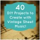 Using Vintage Sheet Music in Your Next Craft Project – Home and Garden