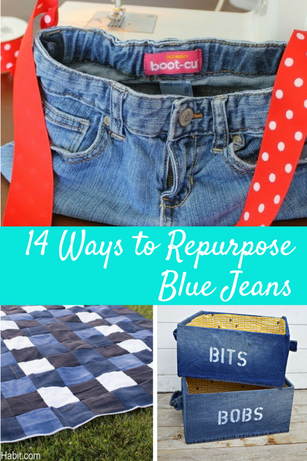 14 Ways To Repurpose Blue Jeans – Home and Garden