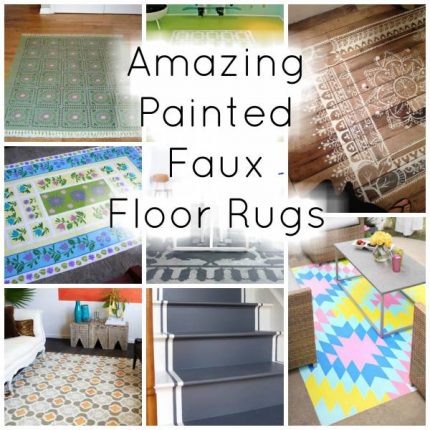 8 Amazing DIY Painted Faux Floor Rugs – Home and Garden