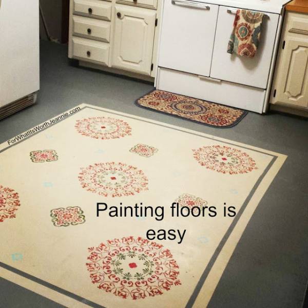 8 Amazing DIY Painted Faux Floor Rugs – Home and Garden