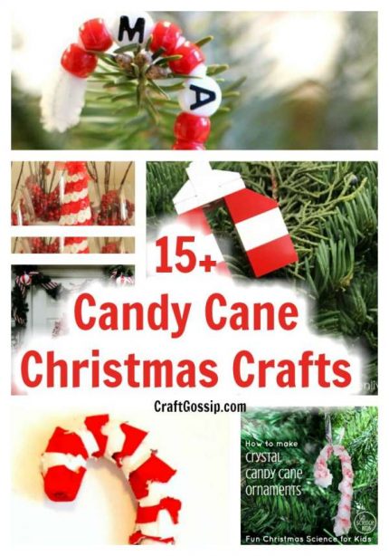 15 Christmas Candy Cane Crafts You Can Make For The Holidays – Home and ...