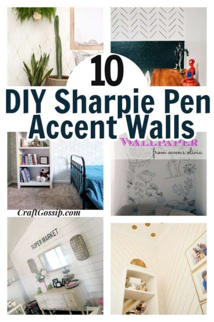 10 DIY Accent Walls Made With Sharpie Pens – Home and Garden