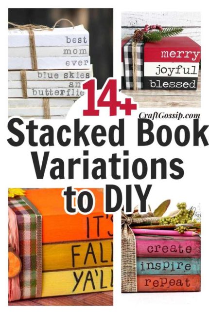 14 DIY Book Stack Variations – Home and Garden