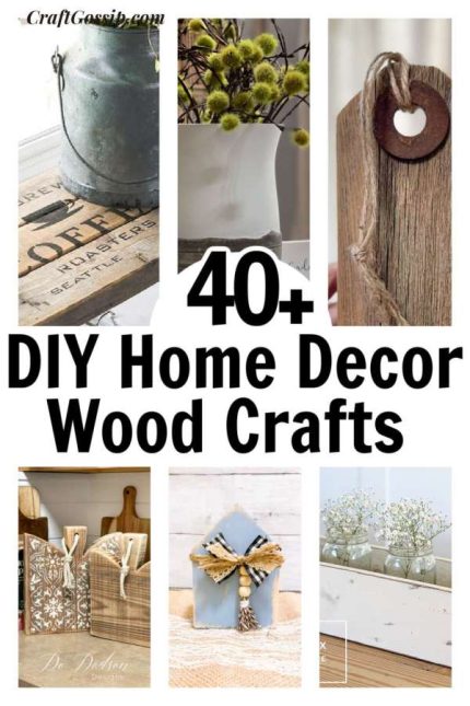 40 DIY Wood Crafts For Farmhouse And Rustic Decorations – Home and Garden