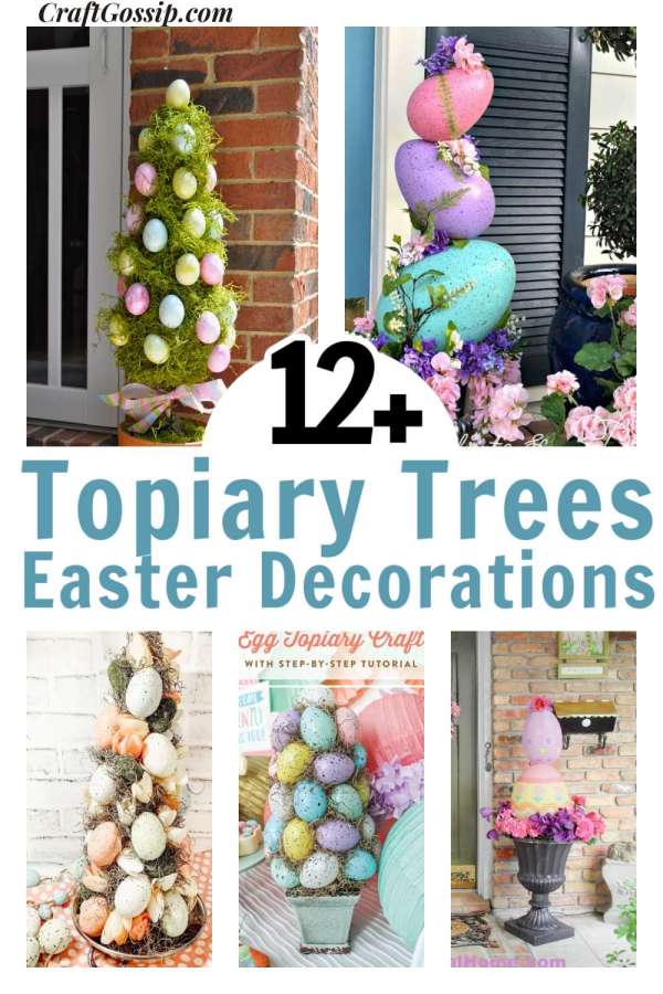 12 Diy Easter Topiary Trees Home And Garden