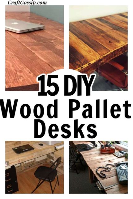 15 Desks You Can Make From Upcycled Wood Pallets – Home and Garden