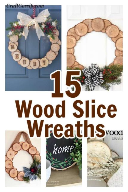 15 DIY Rustic Wreaths Made From Wood Slices – Home and Garden