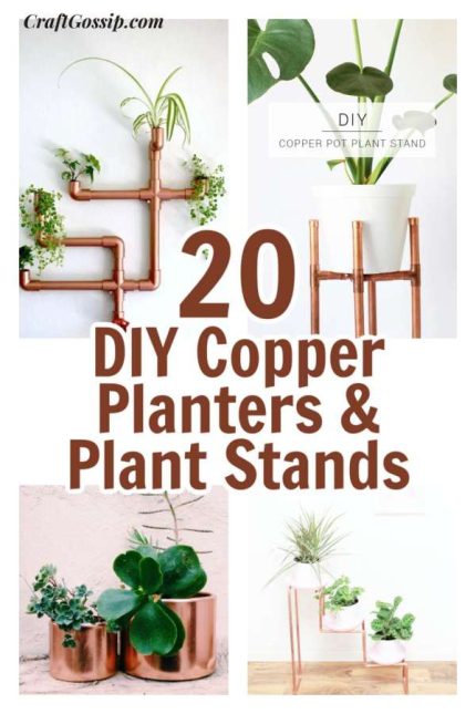 20 DIY Modern Copper Planters And Plant Stands – Home and Garden