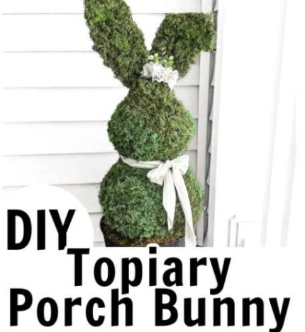 Go Big This Easter! This Giant Easter Bunny Topiary Will Transform Your ...