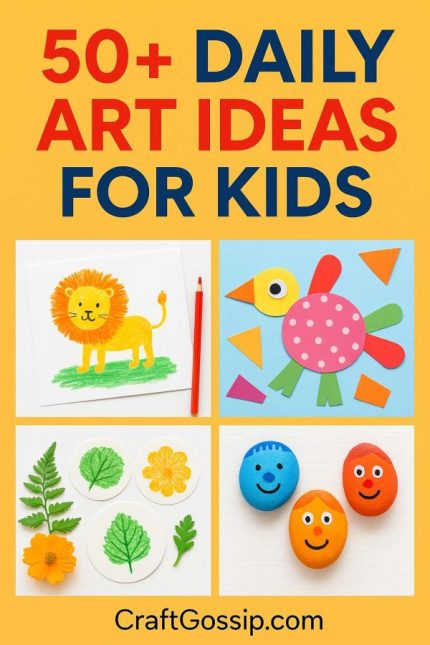 The 50+ Daily Art Ideas for Kids – Home and Garden