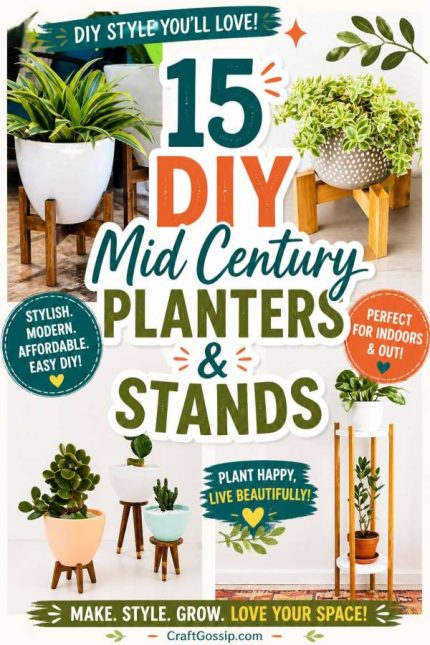 15 Mid Century Styled Plant Stands – Home and Garden