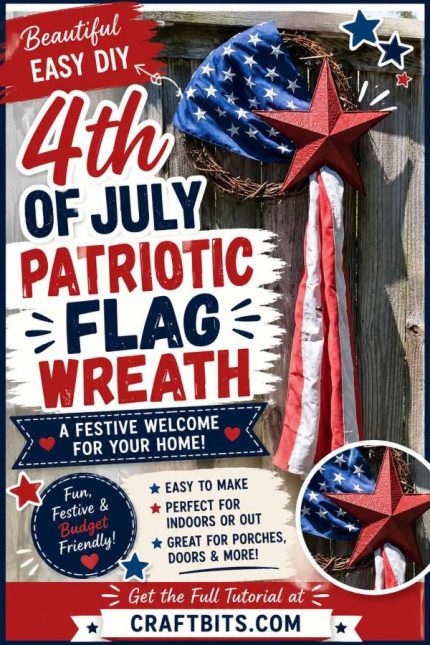 Make This Rustic Patriotic Flag Wreath for Your Front Door – Home and ...